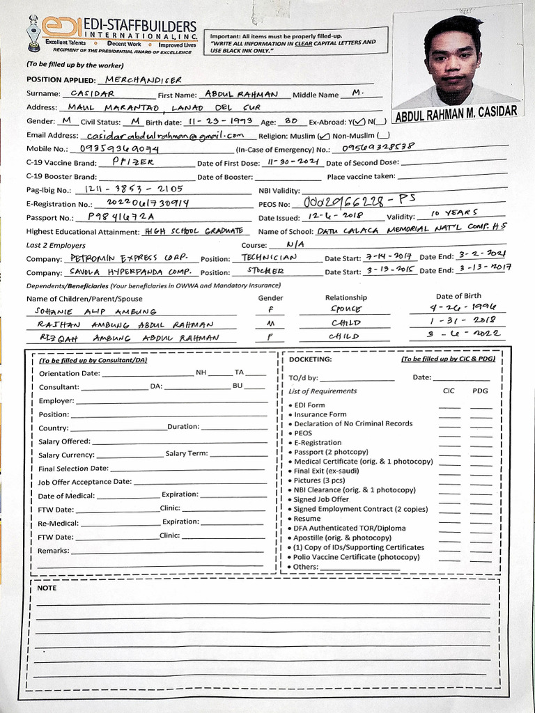 Edi Form-Casidar, Abdul Rahman | PDF