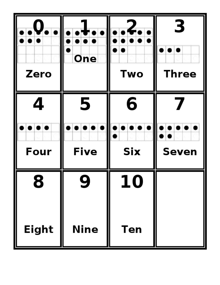 Consecutive Number Tiles 1-10 | PDF