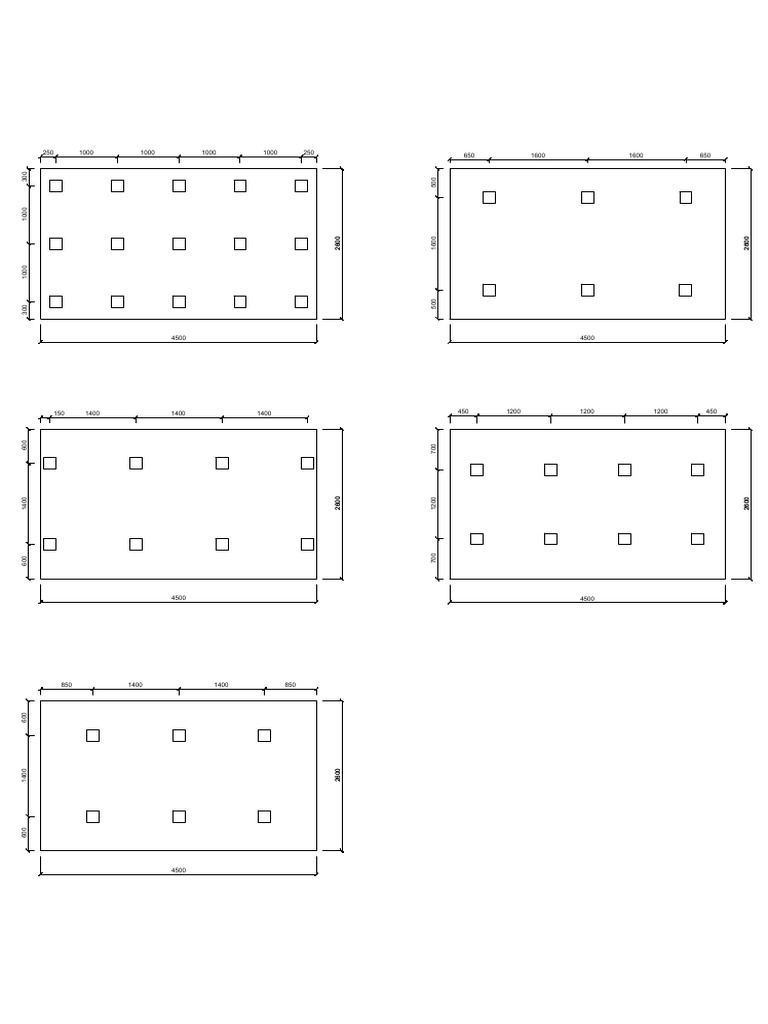 Denah Jarak Antar Tiang 5d, 6d, 7d Dan 8d | PDF