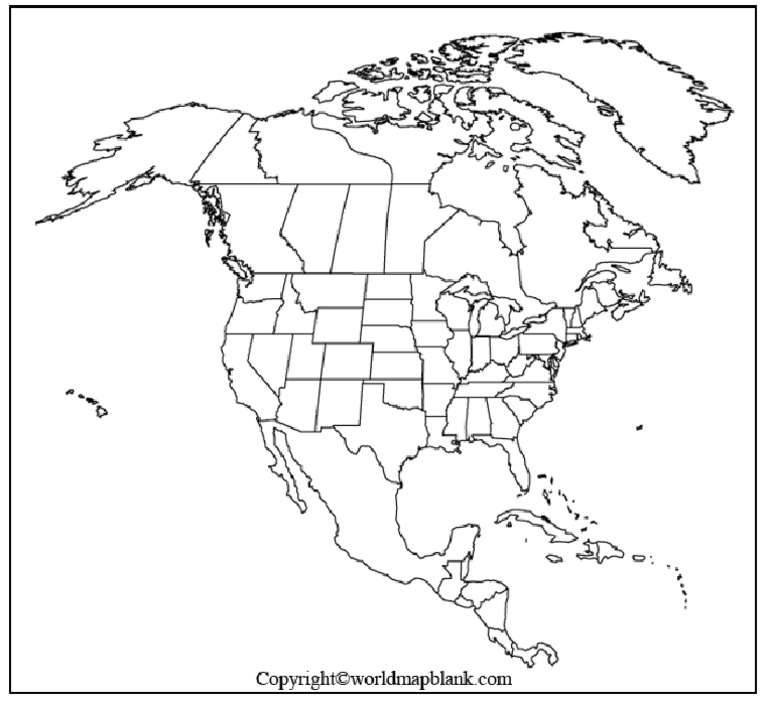 Transparent North America PNG Map | PDF