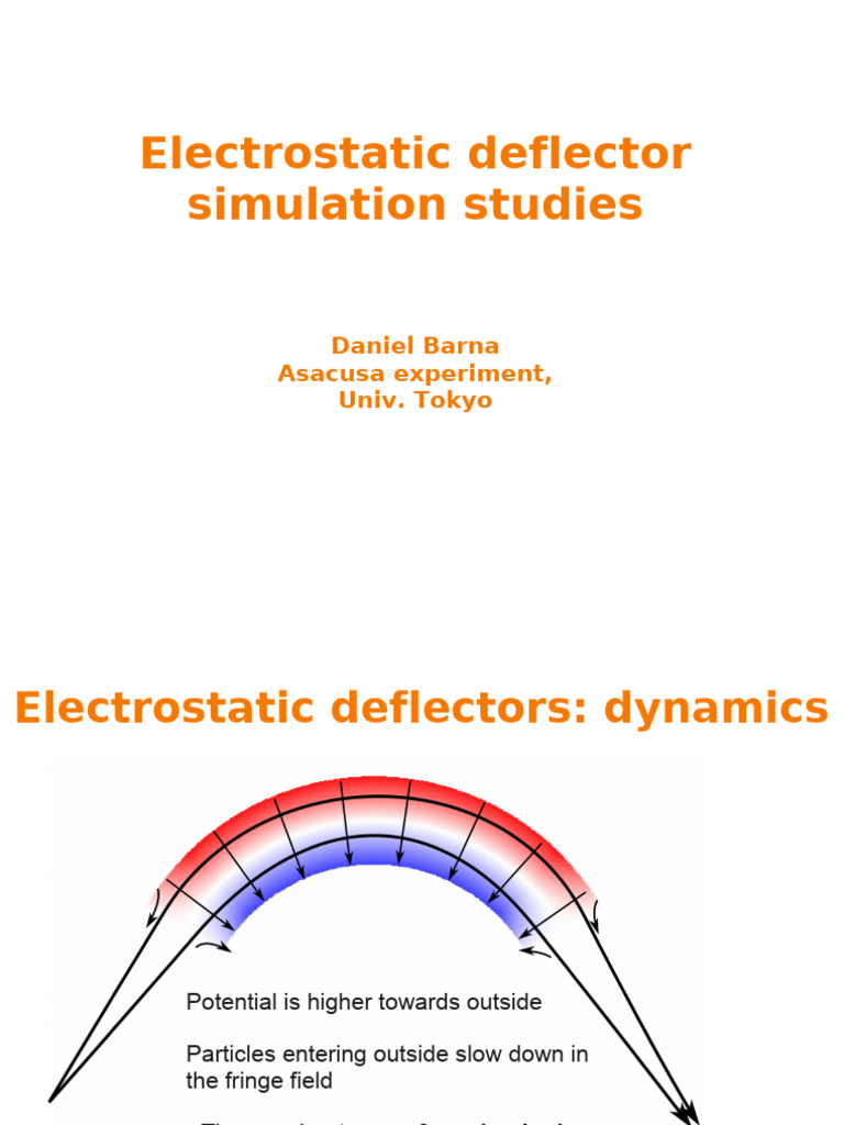 Electrostatic Deflector Simulation Study | PDF | Electromagnetism ...