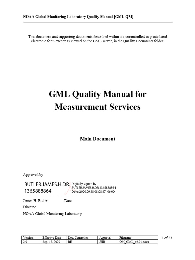 QM_GML_v2.01 | PDF | Metrology | Calibration