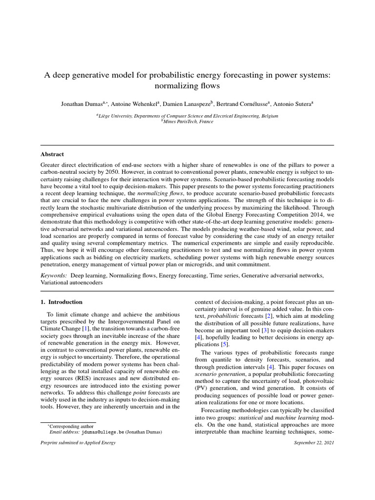 A Deep Generative Model For Probabilistic Energy Forecasting in Power ...