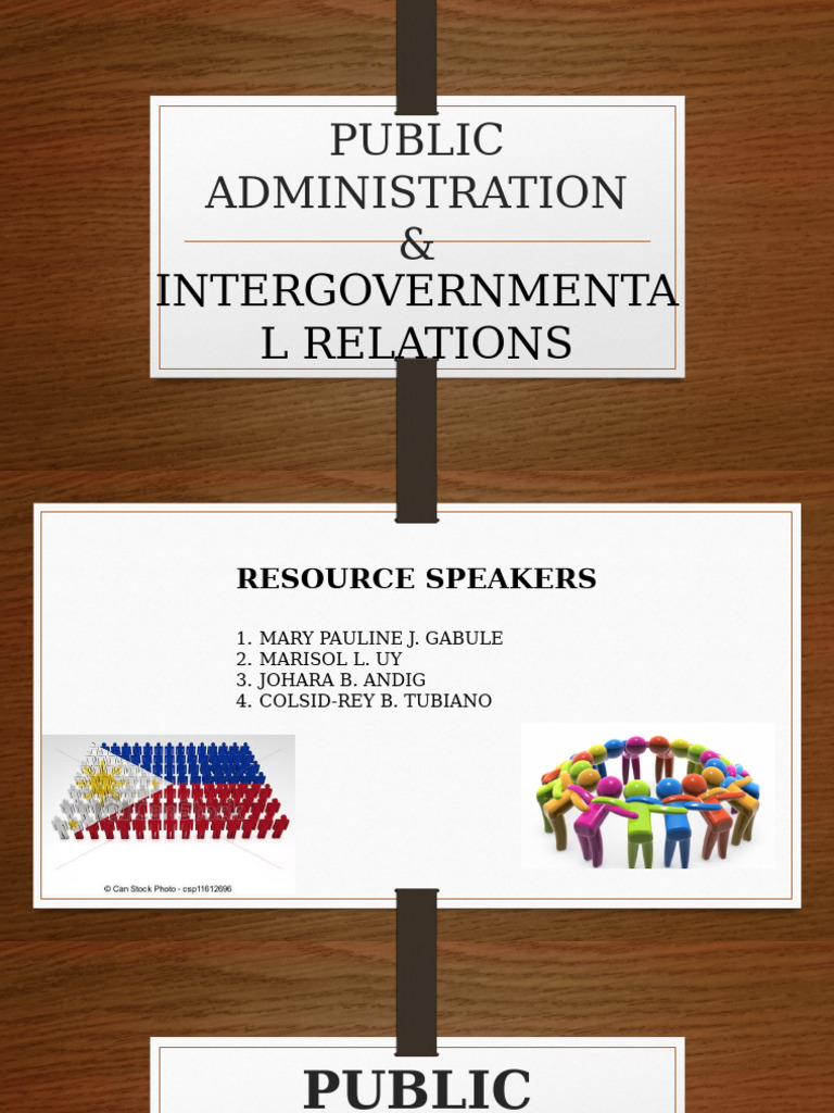 Public Administration & Intergovernmental Relations | PDF | Philippines ...
