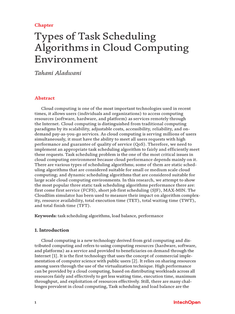71902 | PDF | Scheduling (Computing) | Load Balancing (Computing)