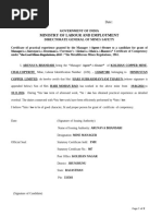 DMRE 71 MOCC Application Form For Examination | PDF | Mining