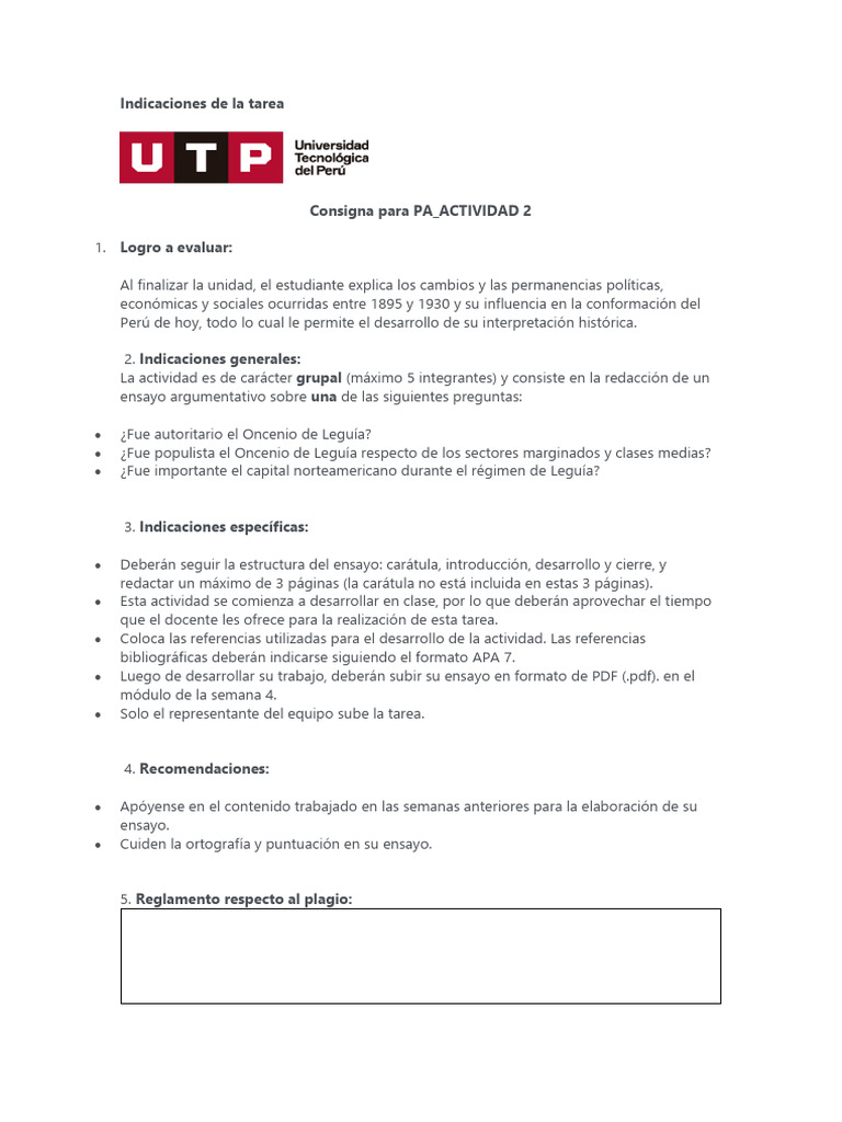 Consigna PA 2 | PDF | Crecimiento personal y profesional