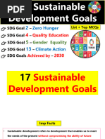 SDG MCQs UPSC | PDF