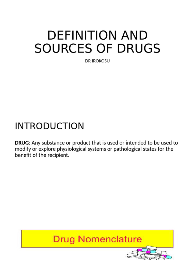 Sources of Drugs Updated | PDF