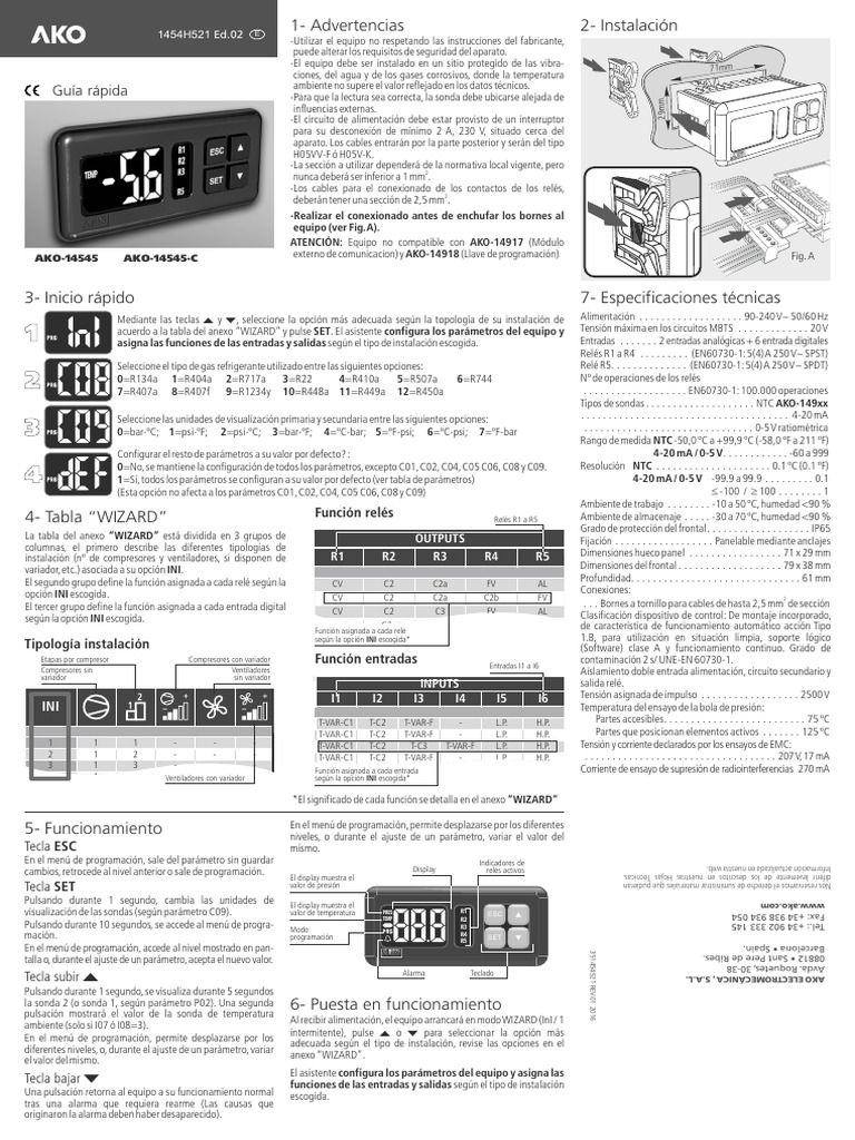 Guia R Pida AKO 14545 AKO 14545 C | PDF | Ingenieria Eléctrica ...