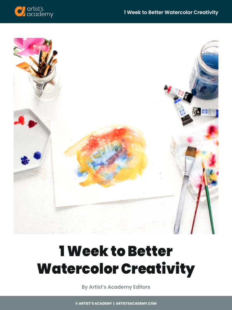 1 Week Watercolor Challenge | PDF | Paintings | Watercolor Painting