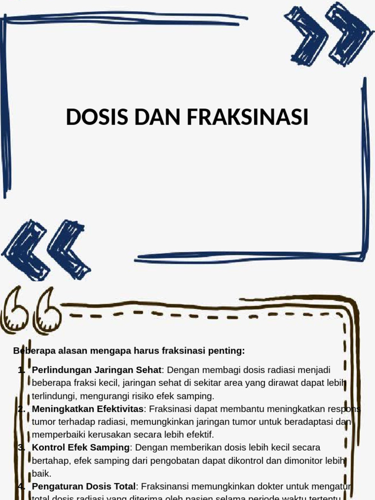Fraksinasi Dan Dosis | PDF