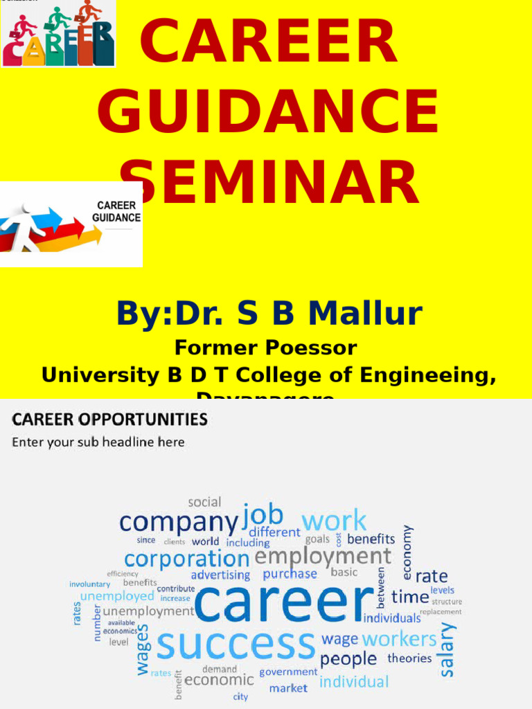 Career Guidance Seminar | PDF | Financial Analyst | Academic Degree