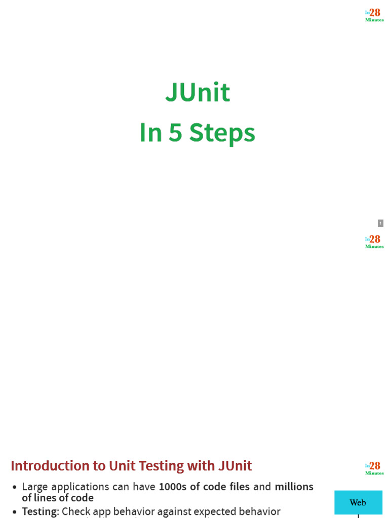 JUnit in 5 Steps | PDF | Computers | Technology & Engineering
