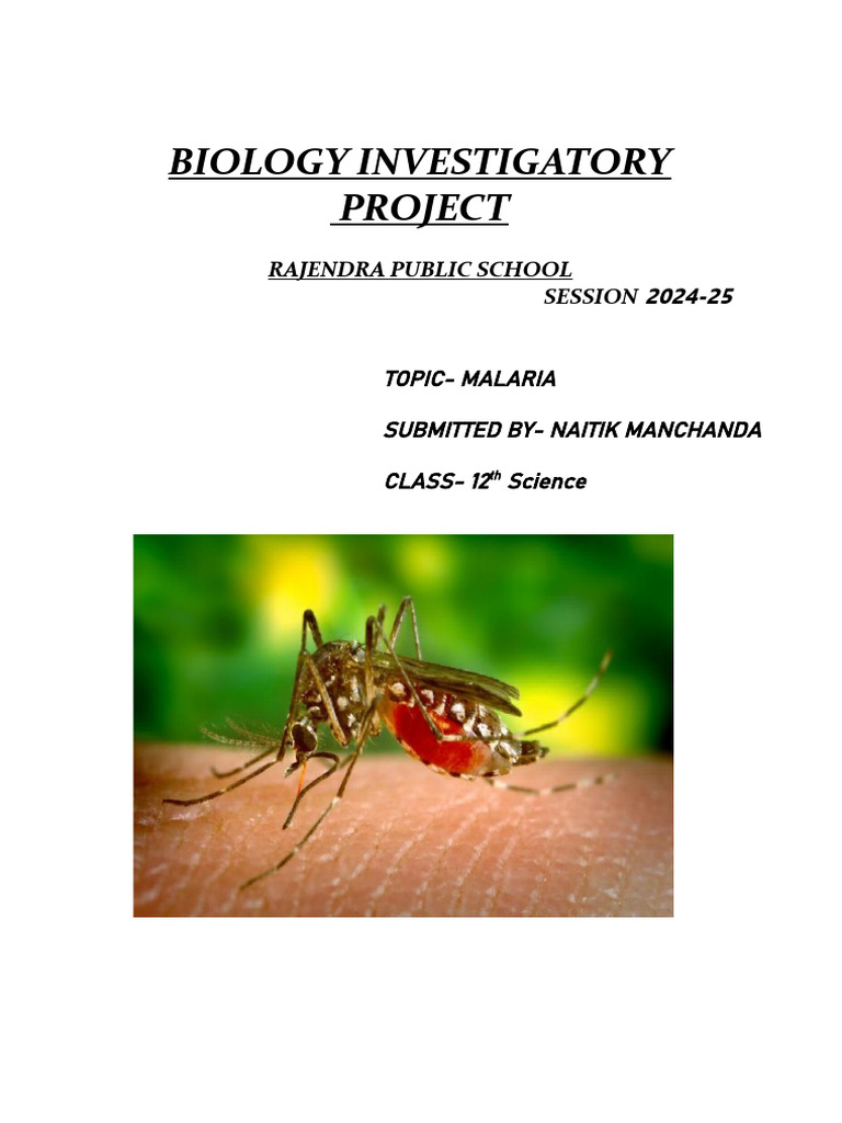 Bioproject | PDF | Malaria | Plasmodium