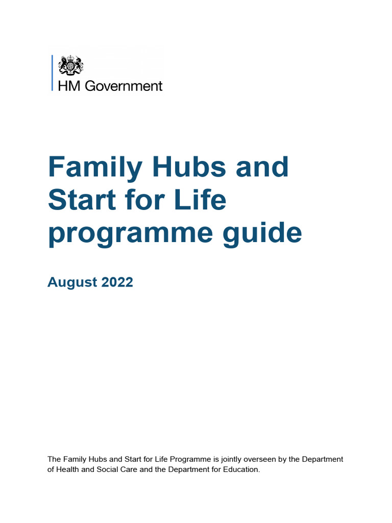 Family Hubs and Start For Life Programme Guide | PDF | Breastfeeding ...