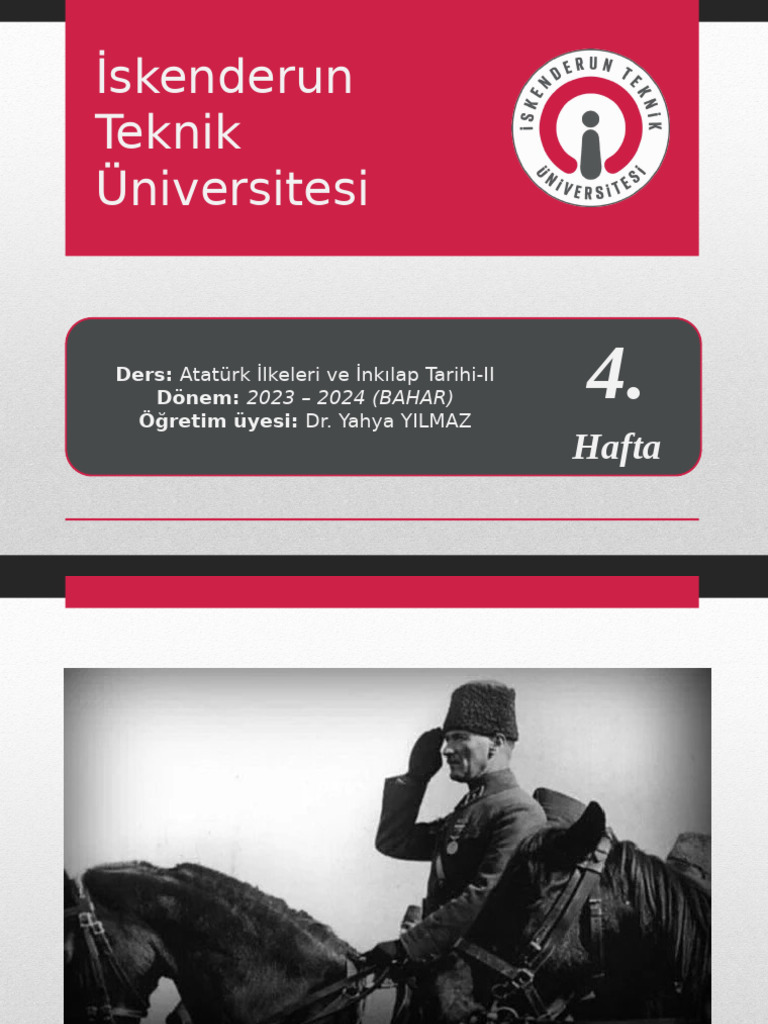 AİİT II-4. Hafta Mudanya-Lozan Antlaşmaları | PDF