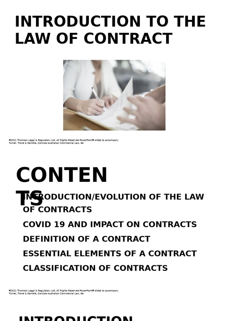 Introduction To Contract Law 5 | PDF | Offer And Acceptance | Common Law