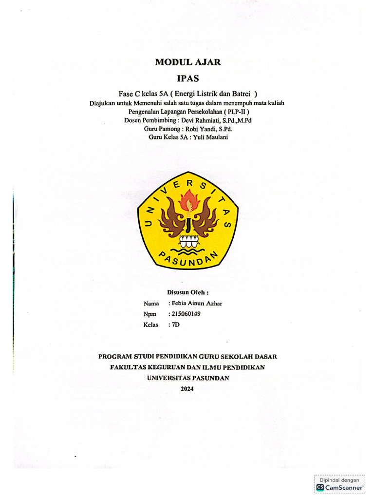 Modul Ajar Ipas - Febia Ainun | PDF
