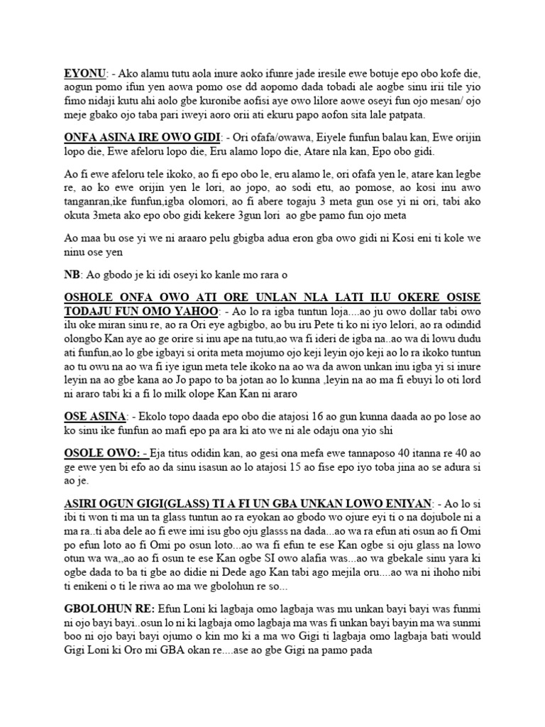 Iwe Ogun 6 | PDF | Cooking, Food & Wine