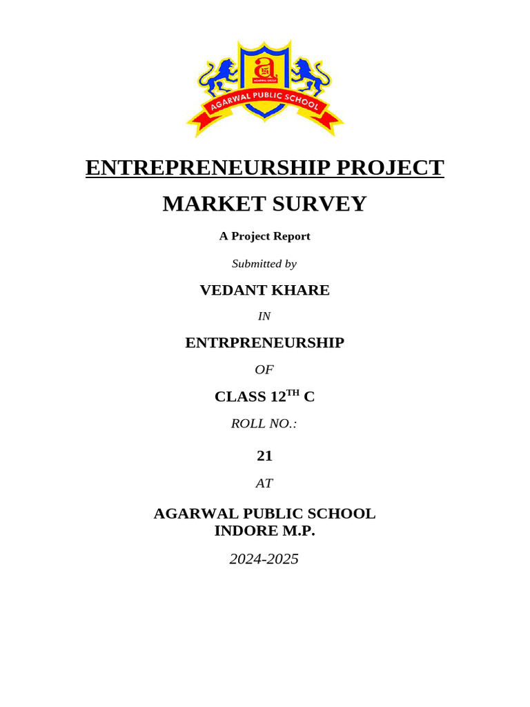 Cover Page For Projects | PDF