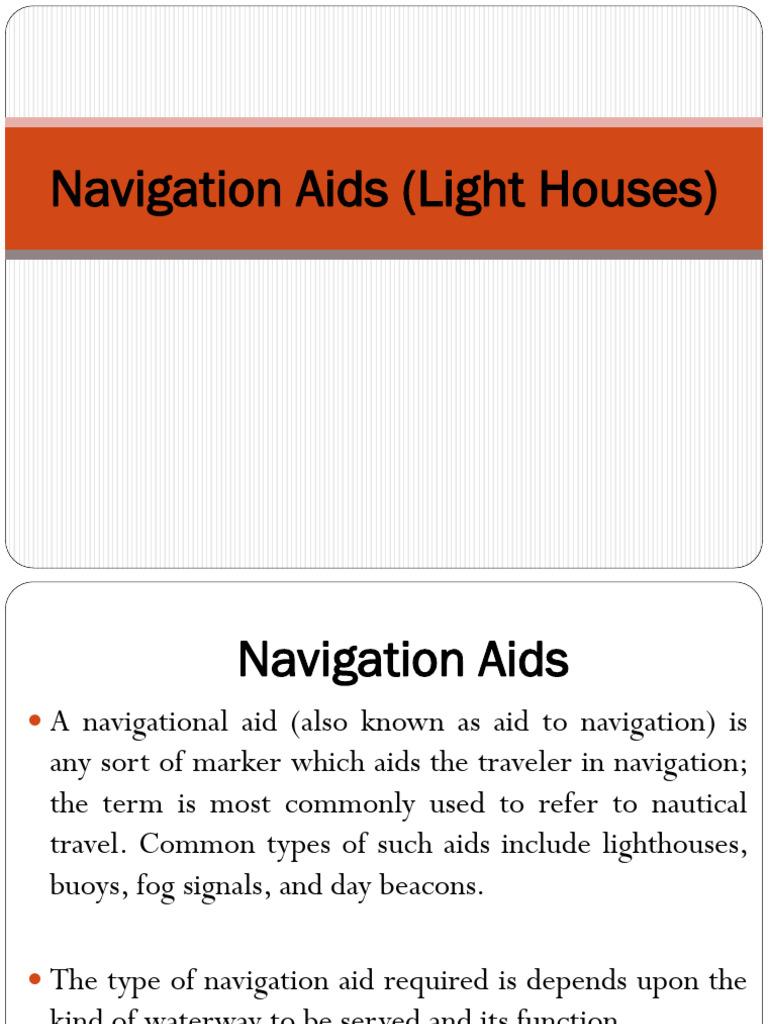 2.navigation Aids (Light Houses) | PDF | Lighthouse | Navigation