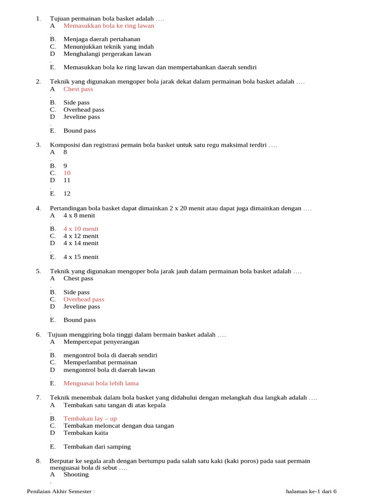 Soal Pas Xi Smantic 2024 | PDF