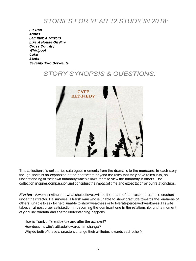 Stories for Year 12 Study Guide | PDF | Psychology