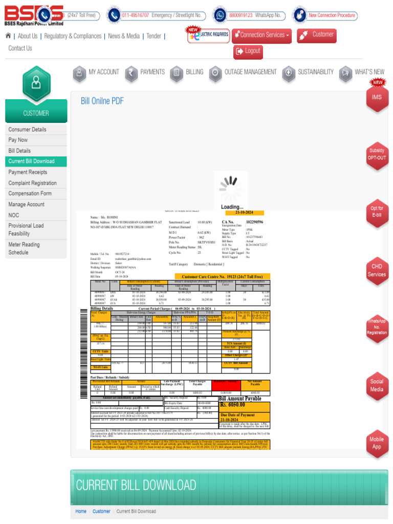 BSES Rajdhani Power Limited | PDF | Cheque | Payments