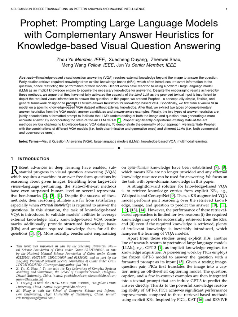 Prophet Prompting LLM With Complementary Answer Heuristics 4 Knowledge ...