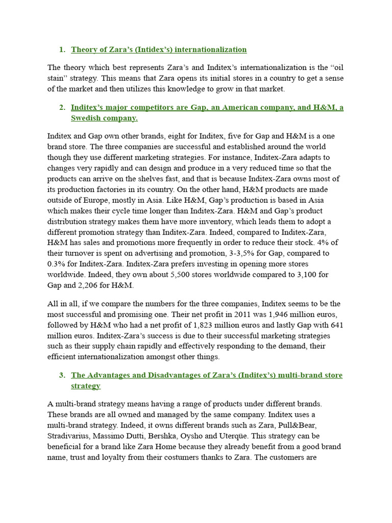 GROUP-4-ZARA-CASE-STUDY | PDF | Brand | Gap Inc.