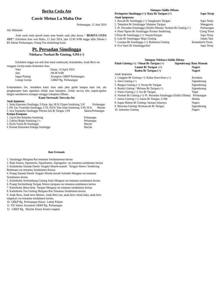 Berita Ceda Ate | PDF