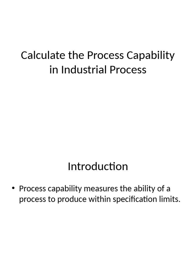 Process Capability | PDF