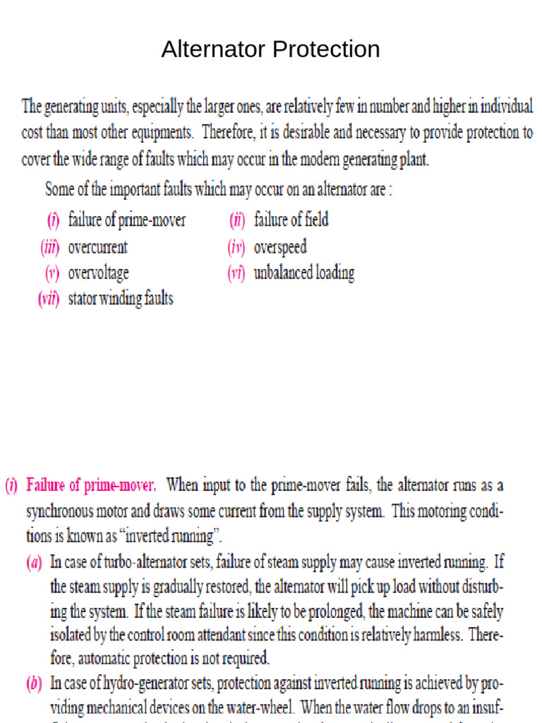 Generator Prot | PDF