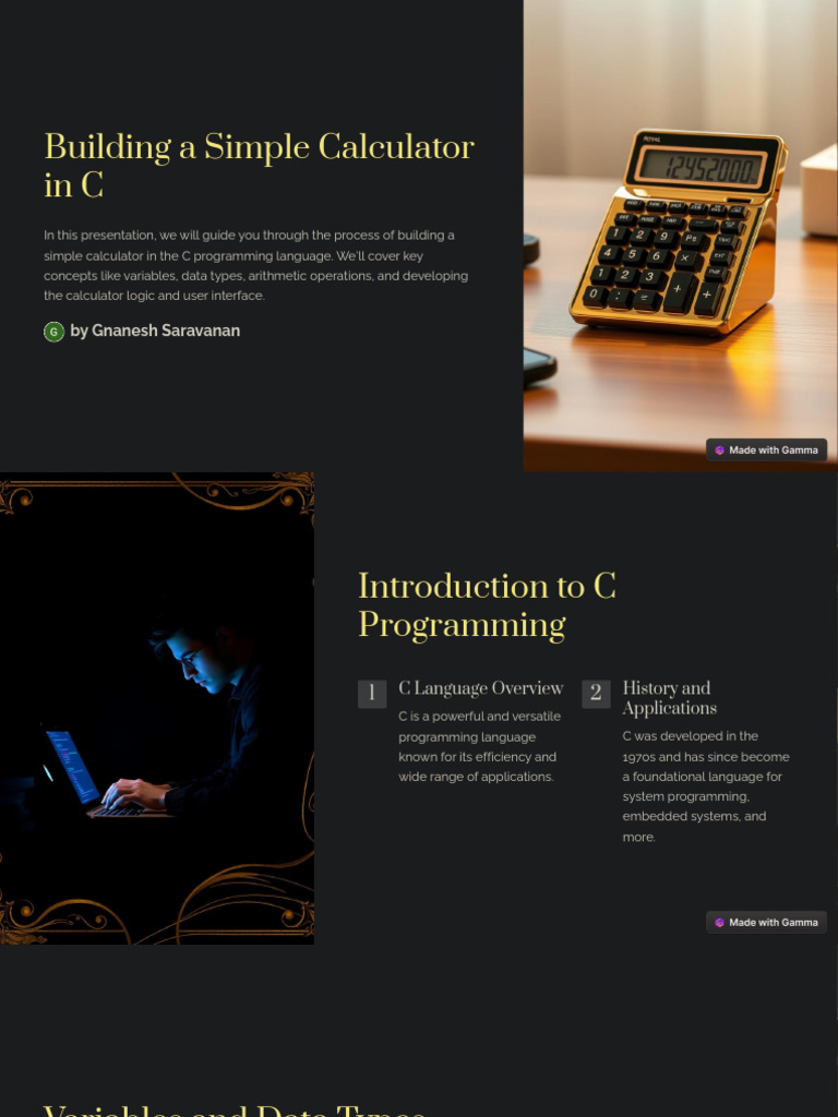 Building A Simple Calculator in C | PDF | Computers