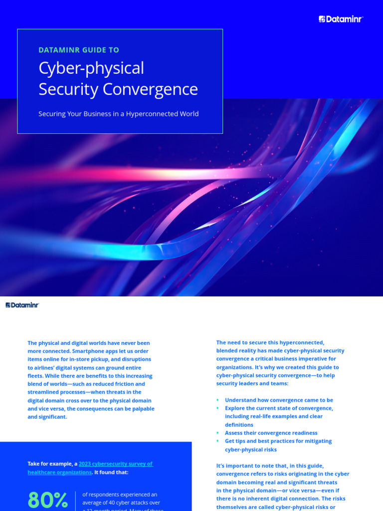 Data Miner Guide To Cyber Physical Security Convergence | PDF | Computer Security | Security