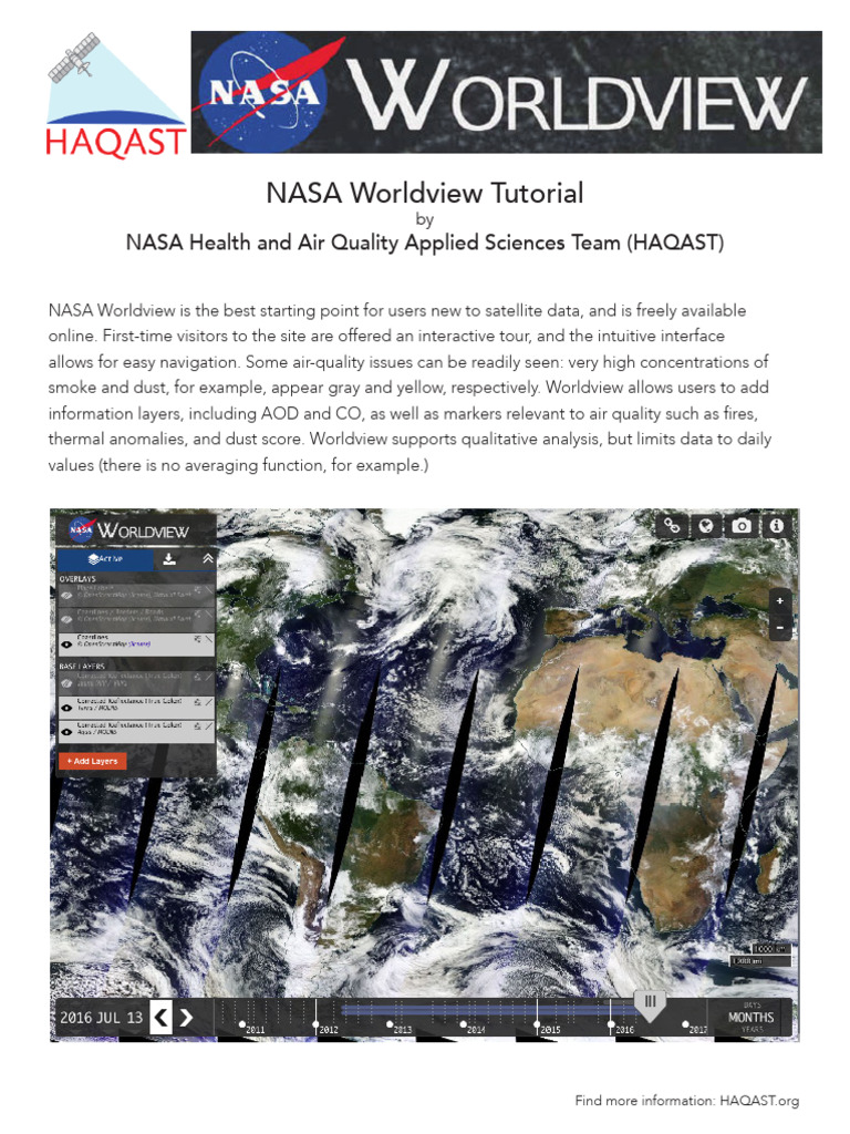 NASA-Worldview-Tutorial-PDF | PDF | Sun