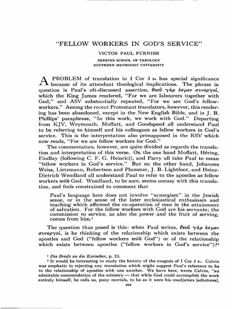Fellow Workers | PDF | Paul The Apostle | Bible