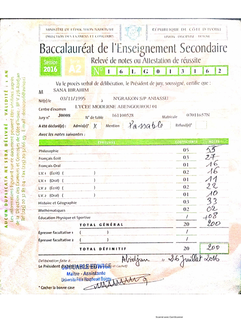 Baccalaureat | PDF
