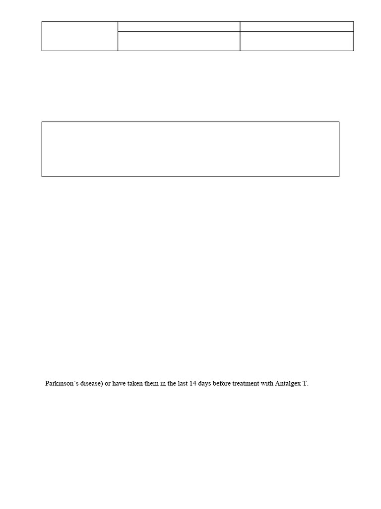 ANTALGEX T 37.5 Mg-325 MG Capsules - Tramadol Hydrochloride 37.5 MG and ...