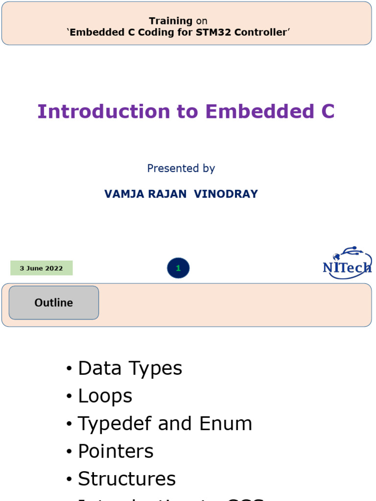 Embedded C Data Types Overview | PDF | Pointer (Computer Programming ...