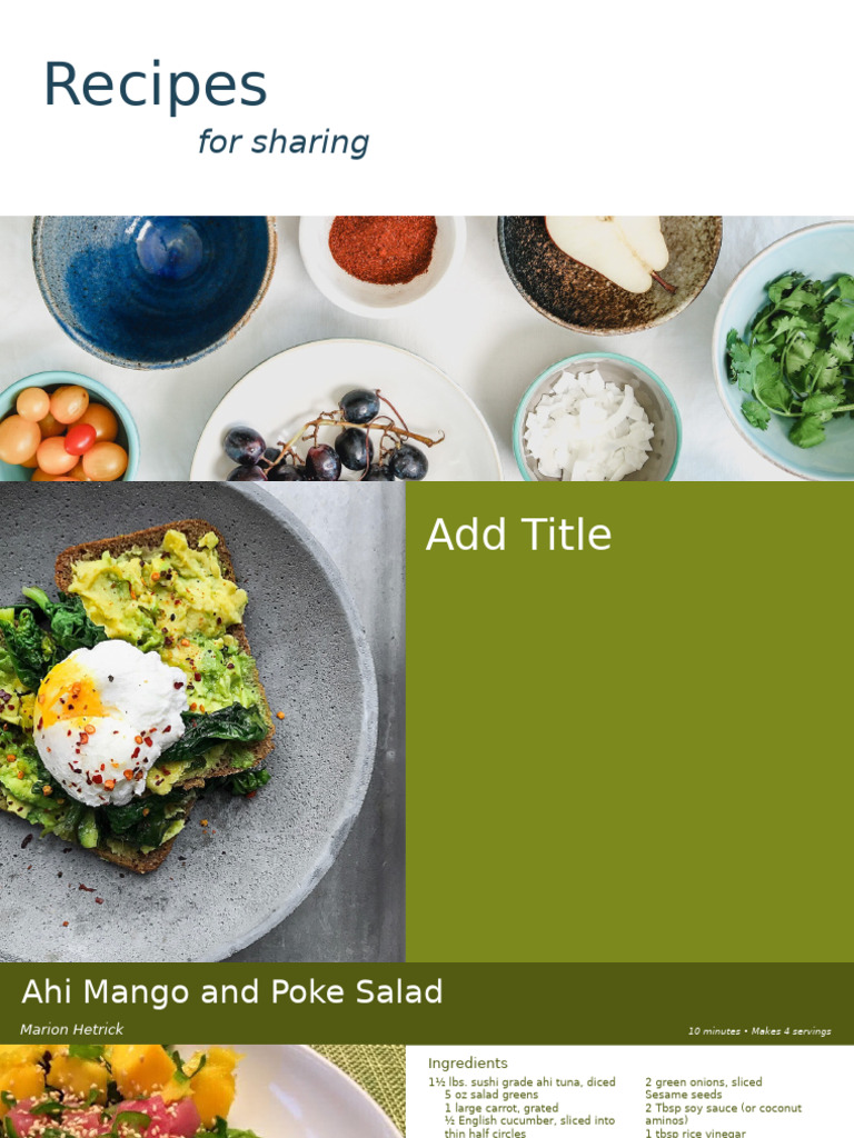 Recipes | PDF | Salad | Sushi