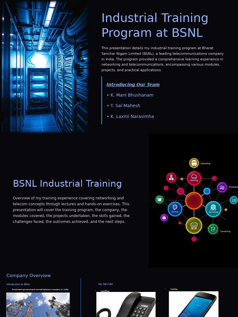 PowerPoint-Presentation-BSNL | PDF | Computer Network | Computer Security