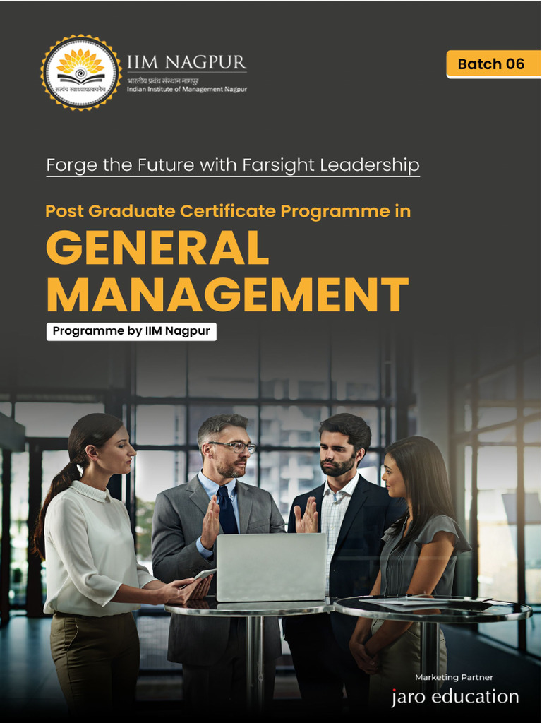 IIM Nagpur GM Updated Brochure 31st October | PDF | Finance & Money ...