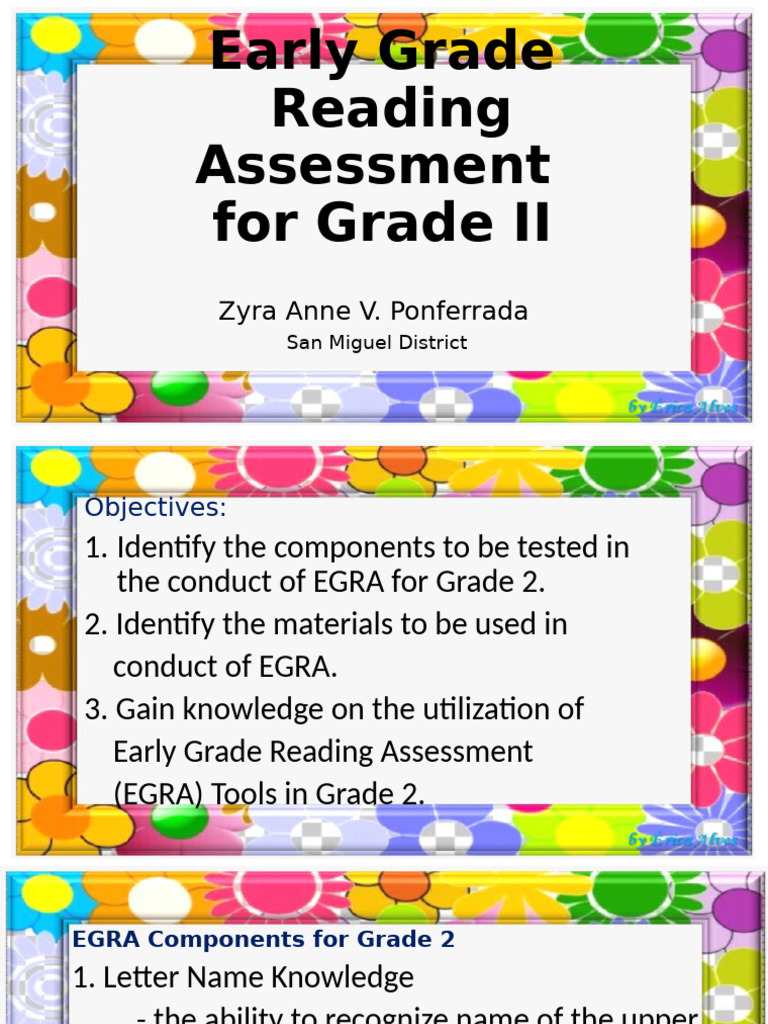 Egra Grade 2 | PDF