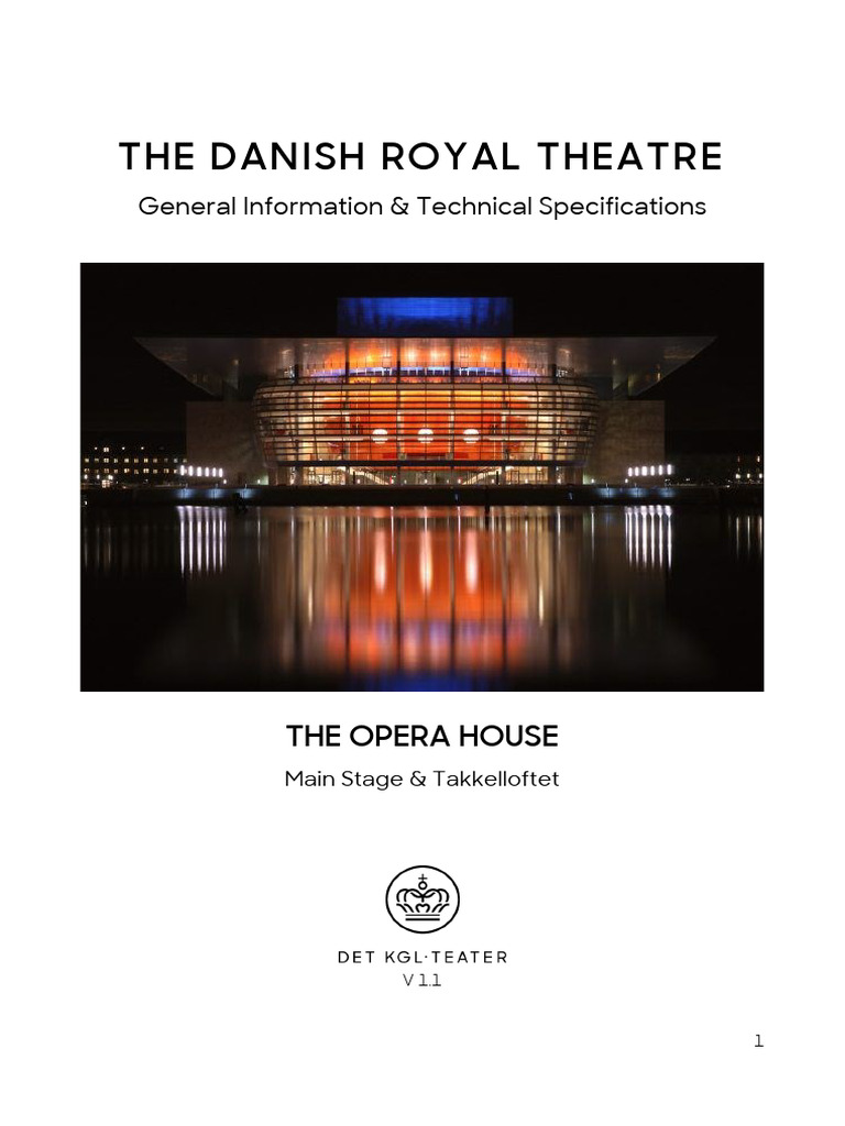 Tech Sheet en Opera 2024 | PDF