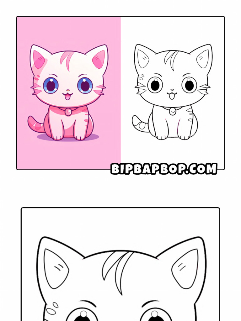 Free Printable Cat Coloring Pages Letter | PDF
