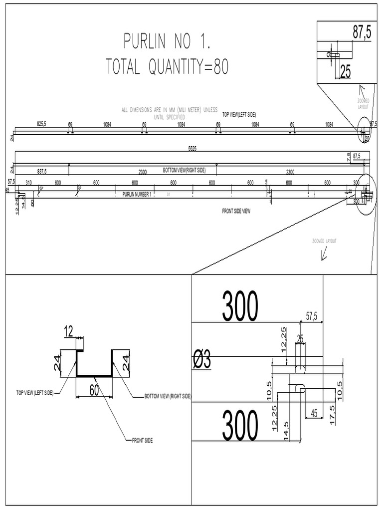 All Purlins Diagram | PDF