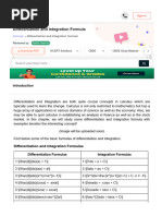 Integration Cheat Sheet | PDF