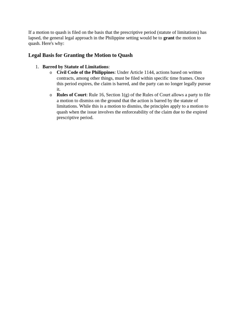 Quash | PDF